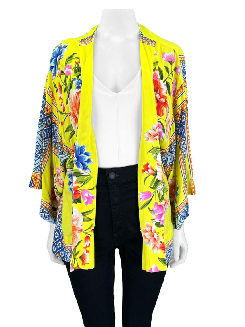 Casaco Farm Tecido Estampado Original - | Etiqueta Única