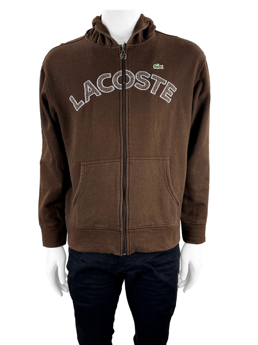 Casaco Lacoste Moletom Marrom - DBM320 Original | Etiqueta Única