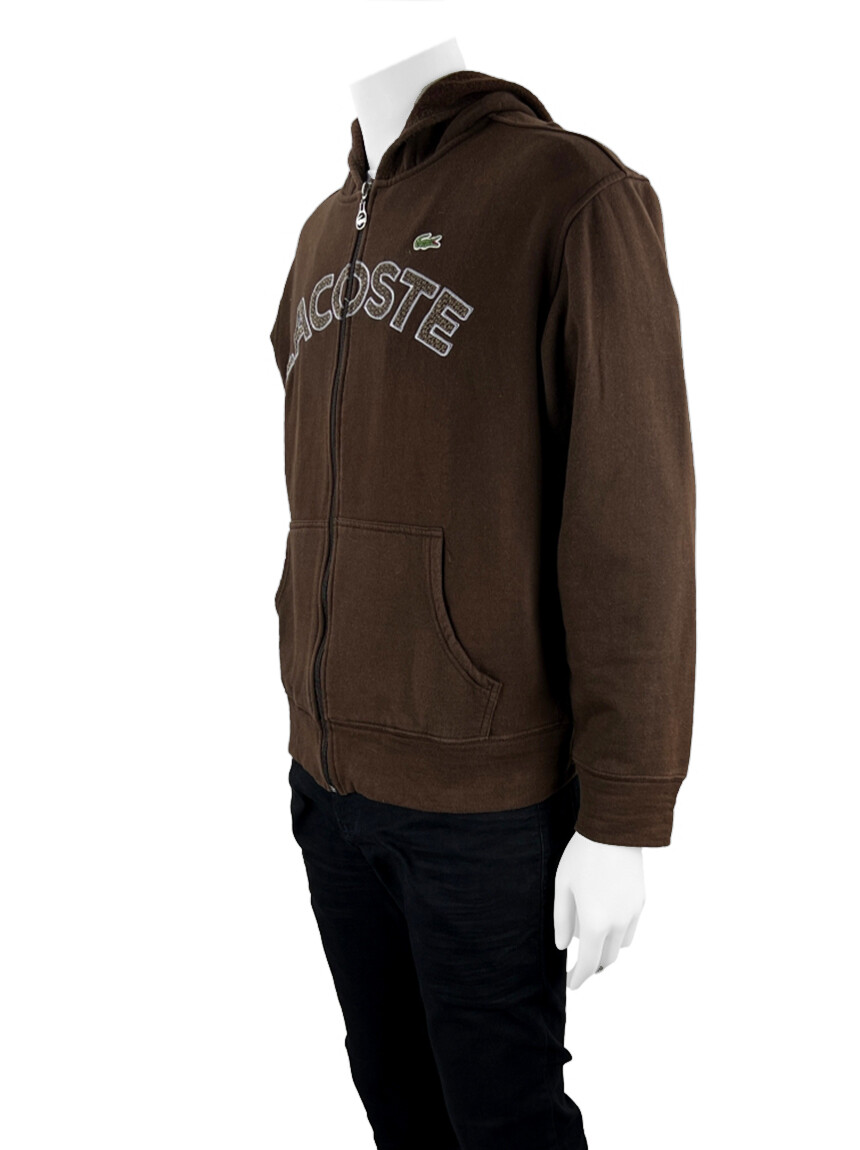 Casaco Lacoste Moletom Marrom - DBM320 Original | Etiqueta Única