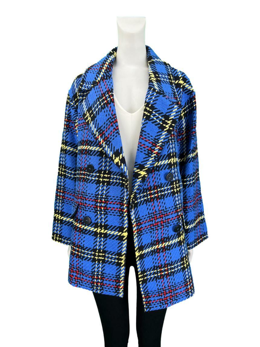 Casaco Zara Xadrez Azul - PQR149 Original | Etiqueta Única