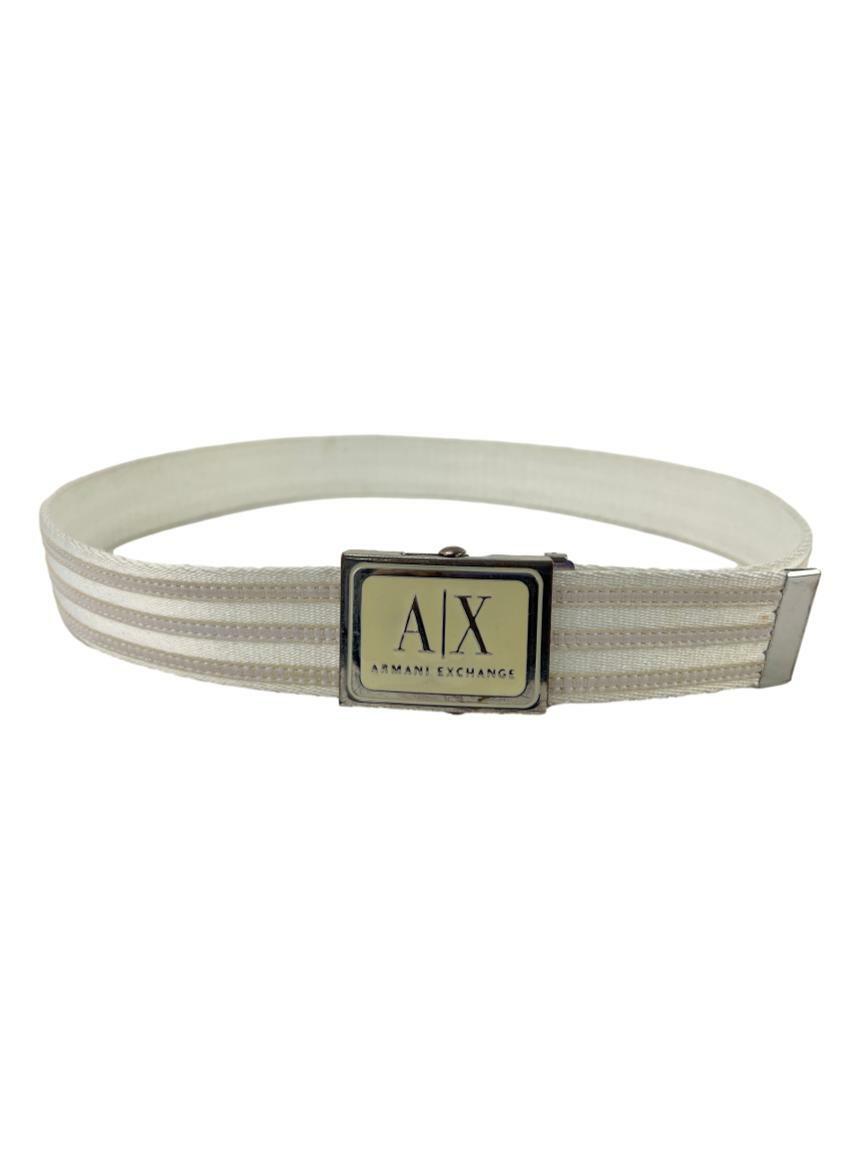 Cinto Armani Exchange Logo Branco - BZWG10 Original | Etiqueta Única