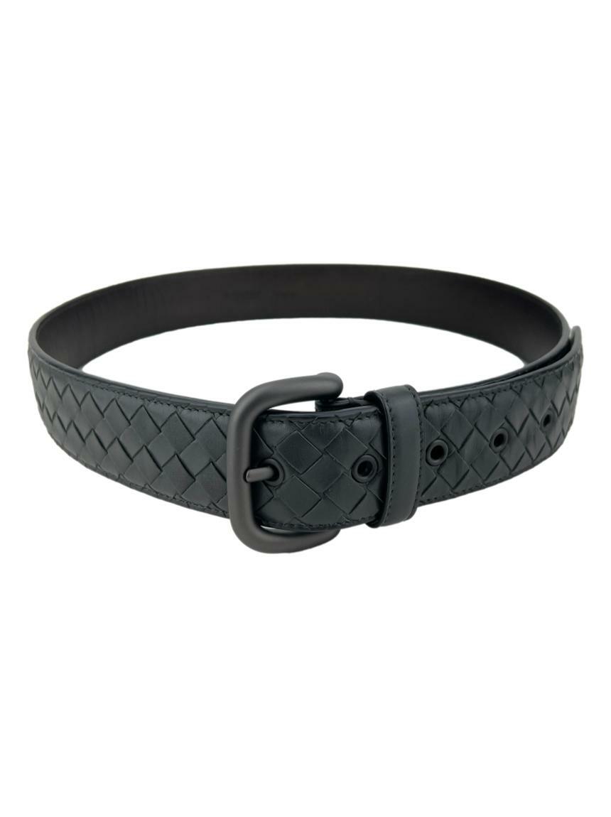 Cinto Bottega Veneta Intrecciato Couro Cinza - AEYF3 Original ...