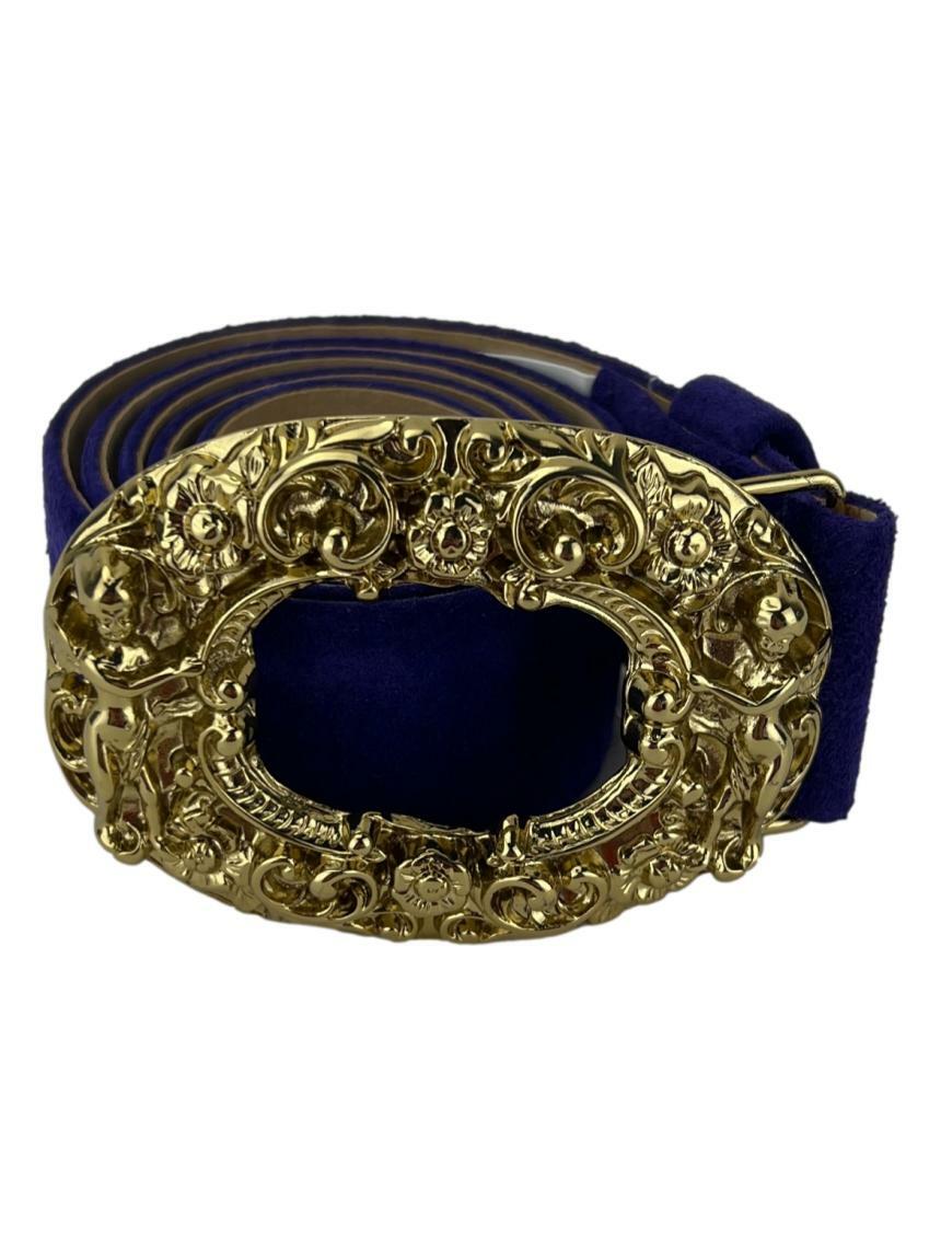 Cinto byNV Couro Roxo - BHRK30 Original | Etiqueta Única