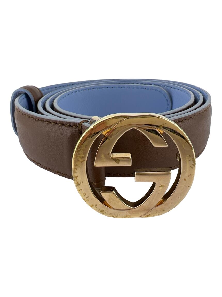 Cinto Gucci Interlocking G Marrom - ACFT166 Original - | Etiqueta Única