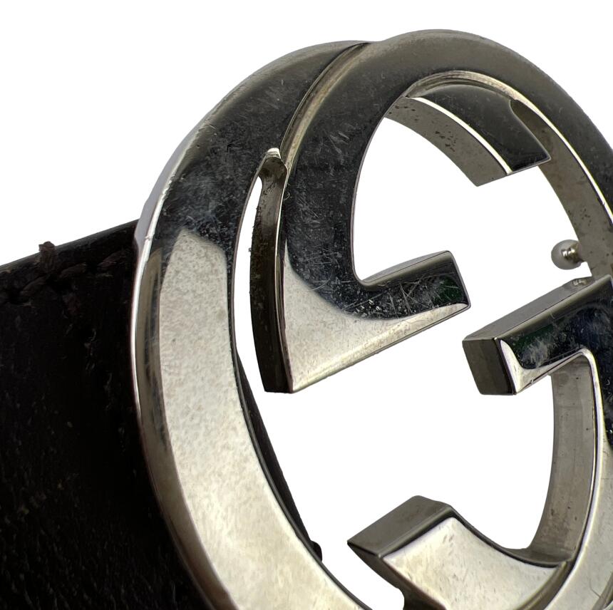 Cinto Gucci Interlocking G Marrom - CHMR1 Original | Etiqueta Única