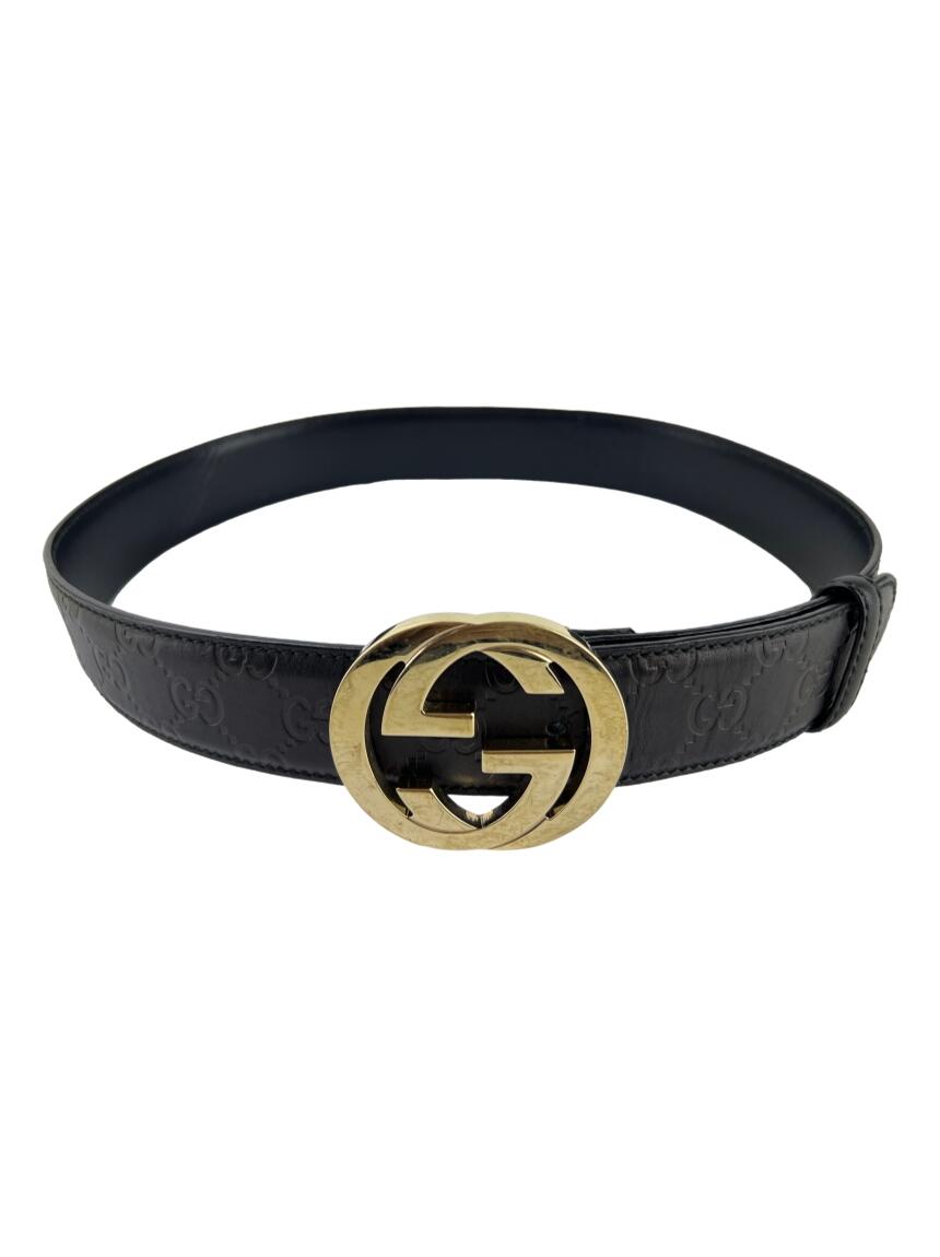 Cinto Gucci Interlocking G Preto - CEEH3 Original | Etiqueta Única
