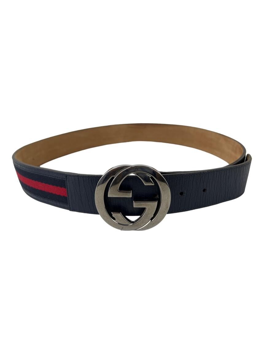 Cinto Gucci Interlocking G Web Azul - CGXB41 Original | Etiqueta Única