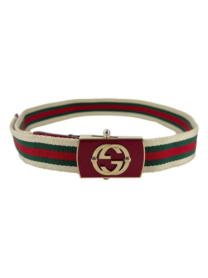 Cinto Gucci Nylon Buckle Web - AELI2 Original | Etiqueta Única