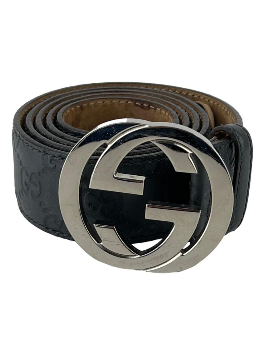 Cinto Gucci Signature Cinza - AFCA4 Original | Etiqueta Única