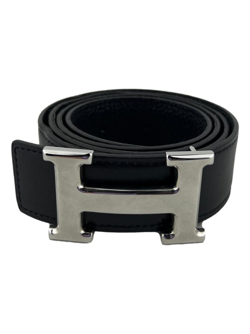 Cinto Hermès H Reversível Preto - RO284 Original | Etiqueta Única