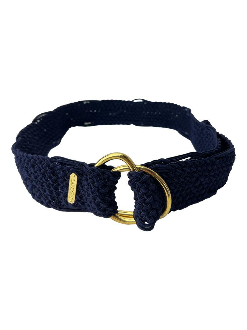 Cinto Lauren Ralph Lauren Trançado Azul - CBEY54 Original | Etiqueta Única