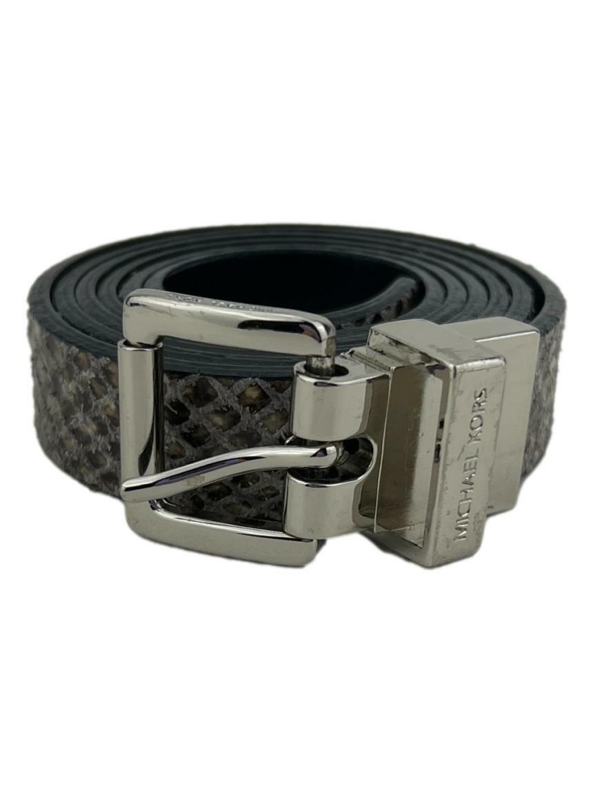 Cinto Michael Michael Kors Embossed Phyton - ORT57 Original | Etiqueta ...