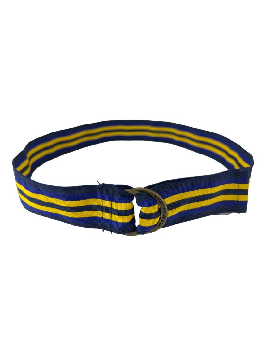 Cinto Polo Ralph Lauren Listrado Bicolor - LIX124 Original | Etiqueta Única