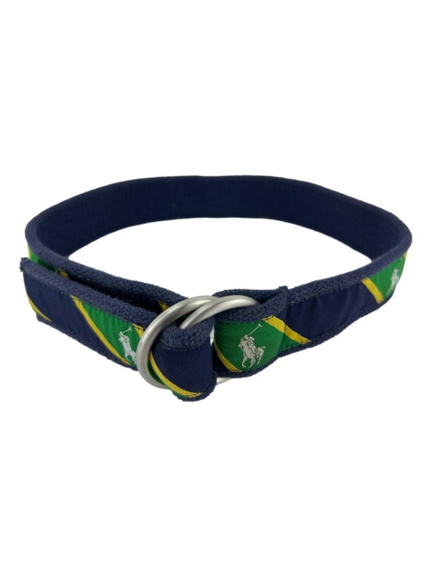 Cinto Polo Ralph Lauren Logo Azul - PIZ385 Original | Etiqueta Única