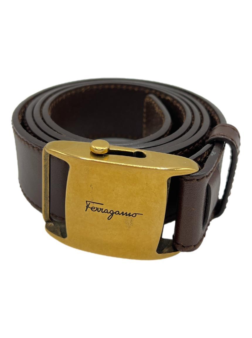 Cinto Salvatore Ferragamo Couro Marrom - CVSF2 Original | Etiqueta Única