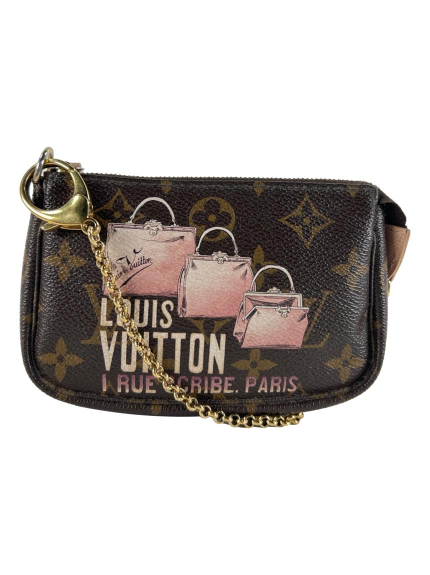 Clutch Louis Vuitton Pochette Accessories Mini '1 Rue Scribe, Paris ...