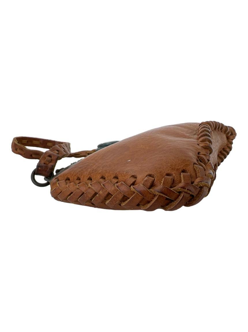 Clutch Valentino Couro Marrom Original - ABCY57 | Etiqueta Única