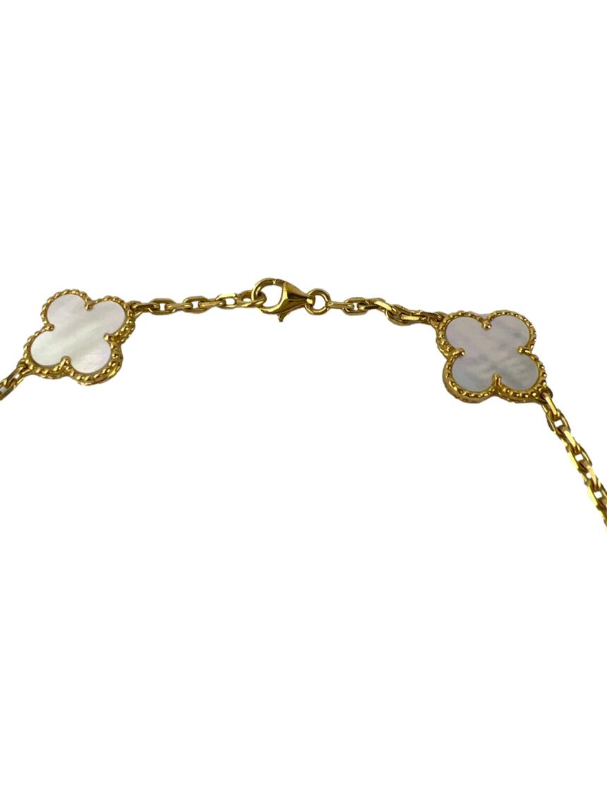 Colar Van Cleef & Arpels Vintage Alhambra 10 Motivos Dourado - AJF148 ...