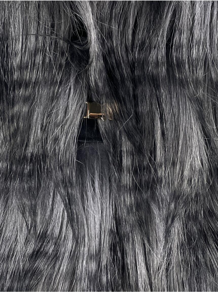 Colete Lilly Sarti Fur Cinza - KFH368 Original | Etiqueta Única
