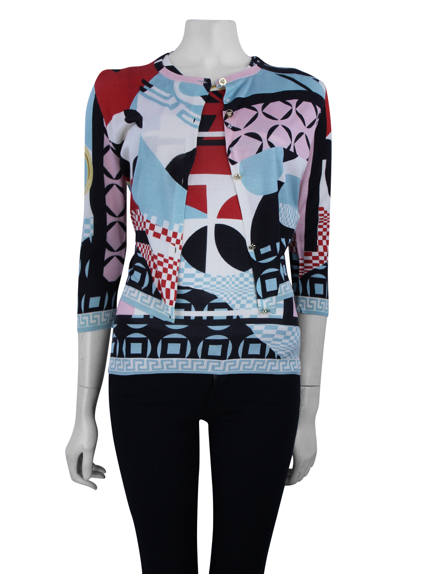 Conjunto Versace Estampa Colorida - DZB681 Original | Etiqueta Única