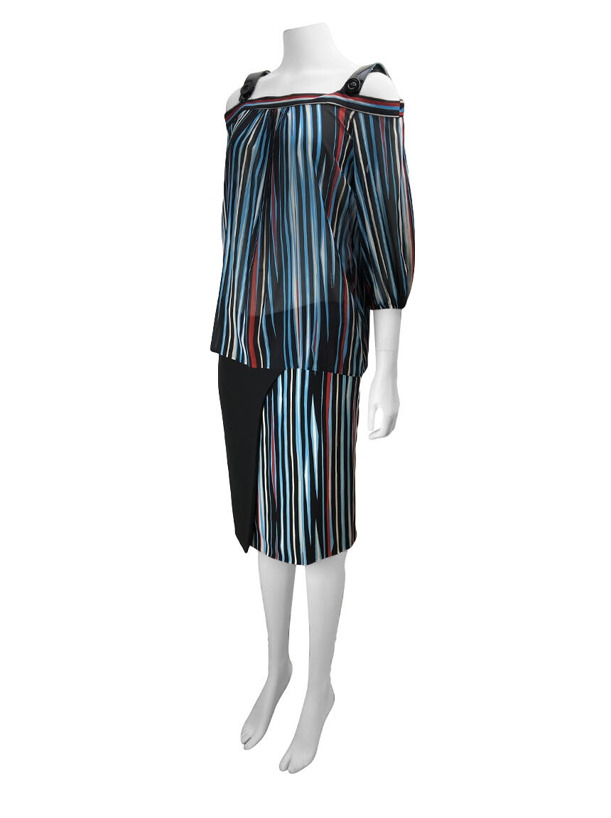 Conjunto Versace Estampa Listrado - AWU2901 Original | Etiqueta Única