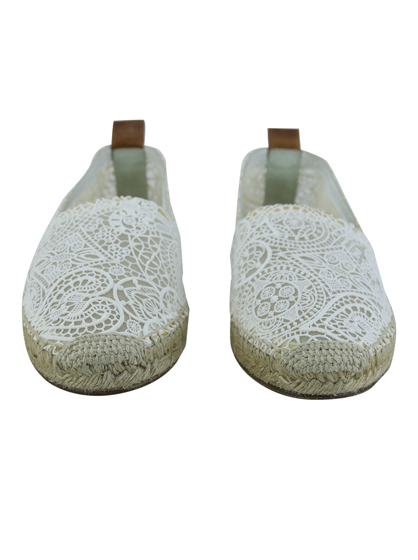 Espadrille Chloe Renda Branca Original - GYK4 | Etiqueta Única