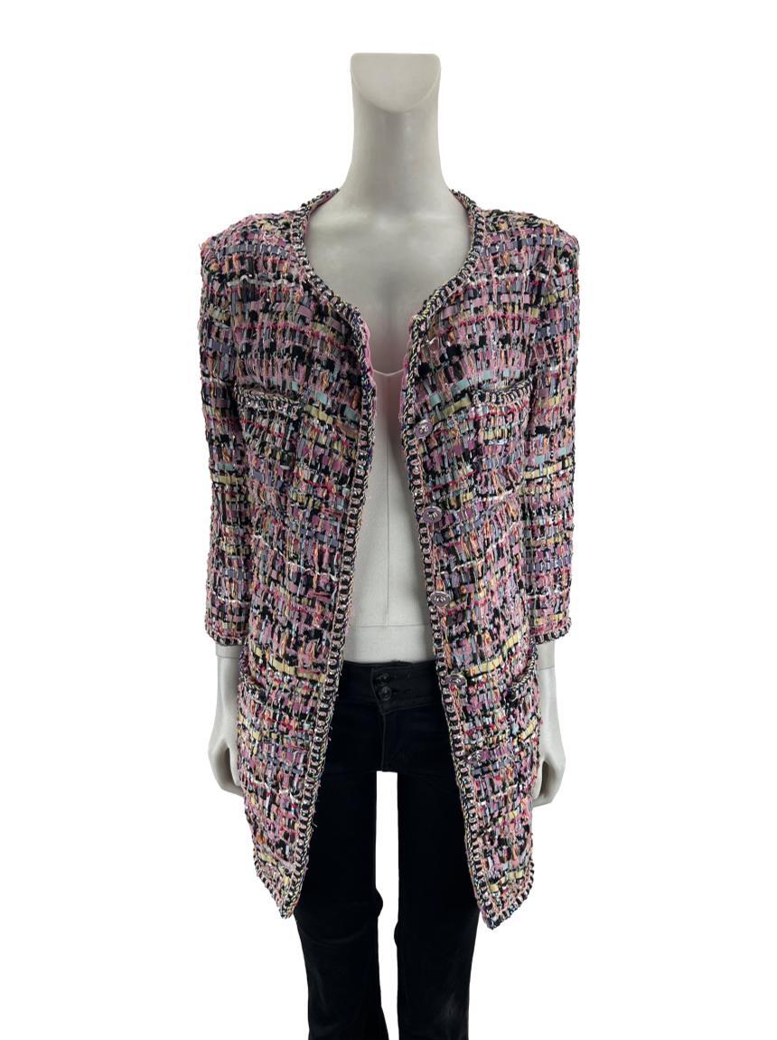 Jaqueta Chanel Tweed Rosa - JZF311 Original | Etiqueta Única