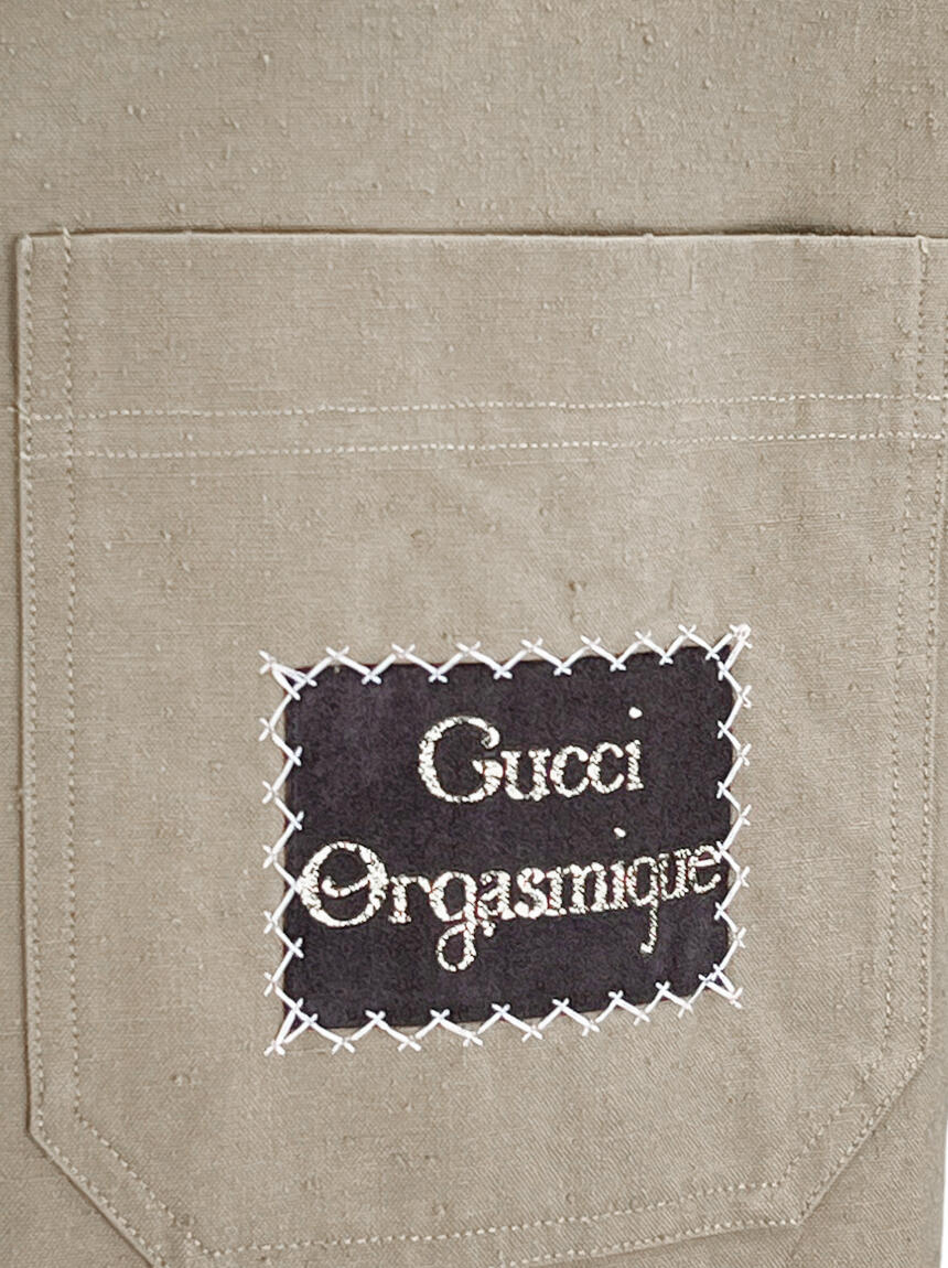 Jaqueta Gucci Tecido Marrom - AHCD39 Original | Etiqueta Única