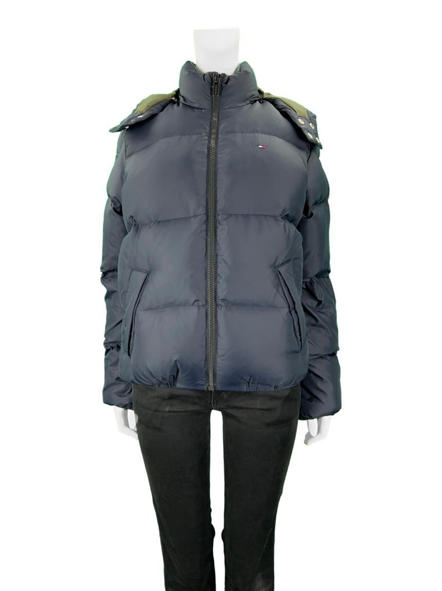 Jaqueta Tommy Hilfiger Puffer Azul Marinho Original - KAM49 | Etiqueta ...
