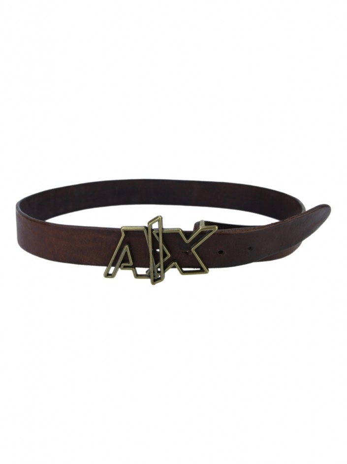 Cinto Armani Exchange Couro Marrom Masculino - SKR38 Original ...