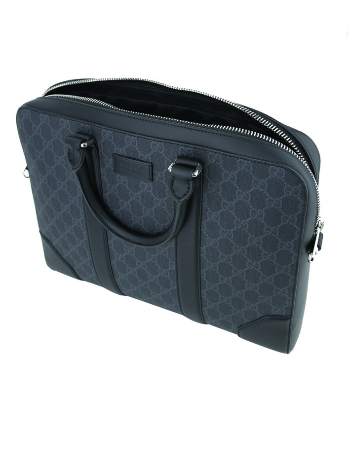 Pasta Gucci GG Supreme Black Original - MNJ1 | Etiqueta Única