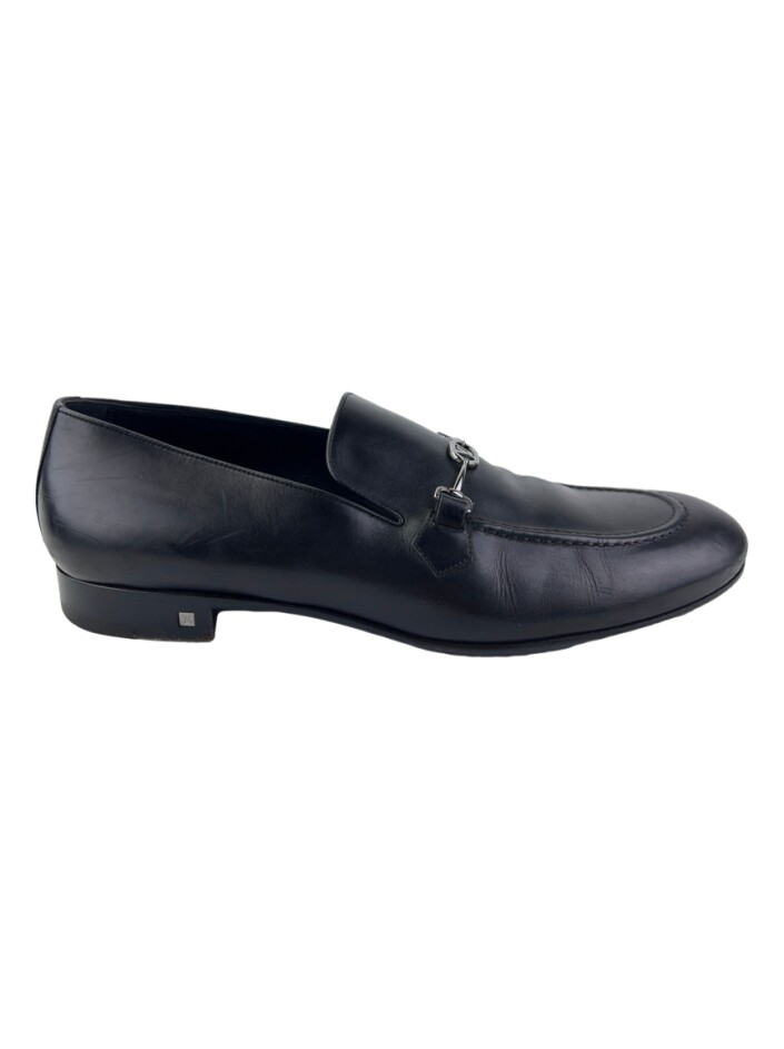 Mocassim Louis Vuitton Couro Preto - OHB12 Original | Etiqueta Única