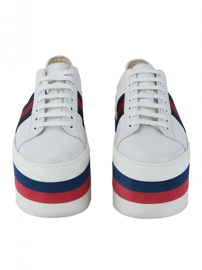 Tênis Gucci Peggy Stripes - MWY2 Original | Etiqueta Única