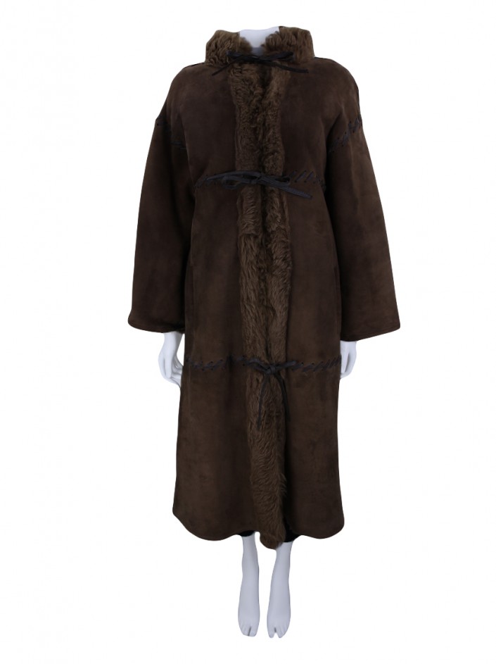 Manto Christian Dior Couro Marrom - FX65 Original | Etiqueta Única