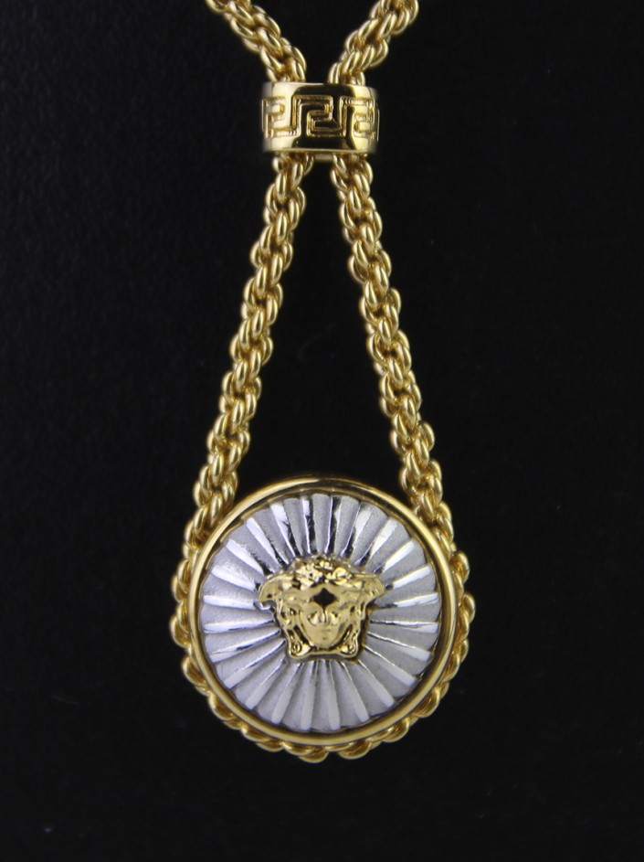 Colar Versace Medusa Dourado Original - | Etiqueta Única