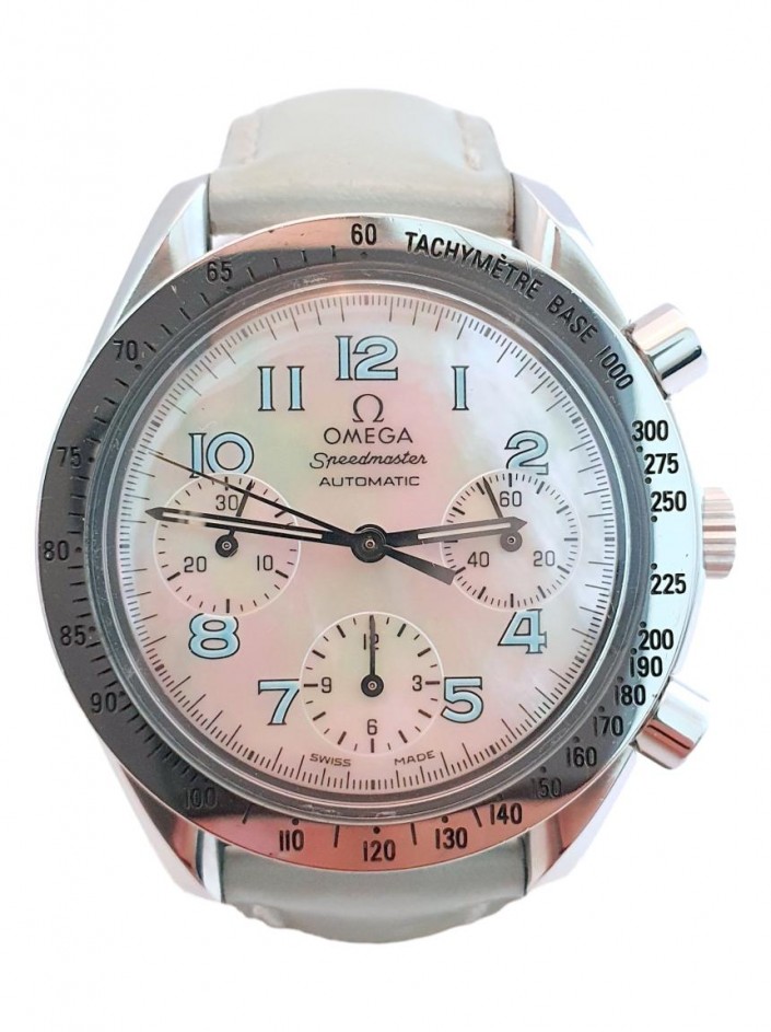 Relógio Omega Speedmaster Reduced Mother Of Pearl Dial Automático ...