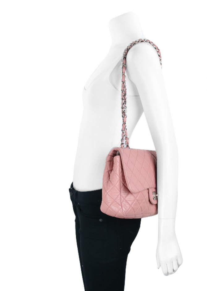 Bolsa Chanel Flap Rosa - MZK4 Original | Etiqueta Única