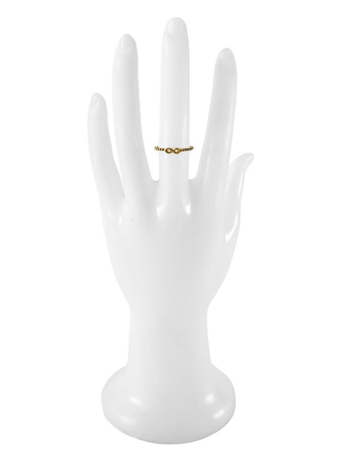 Anel Vivara Infinito Dourado - CZHU9 Original | Etiqueta Única