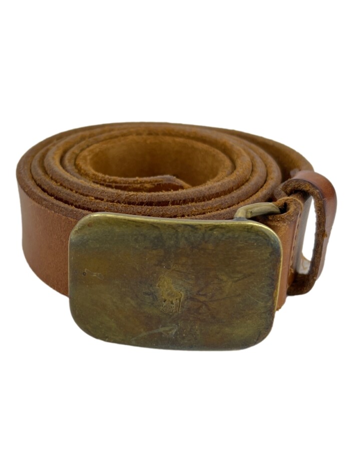 Cinto Polo Ralph Lauren Couro Marrom - ADWM1 Original | Etiqueta Única