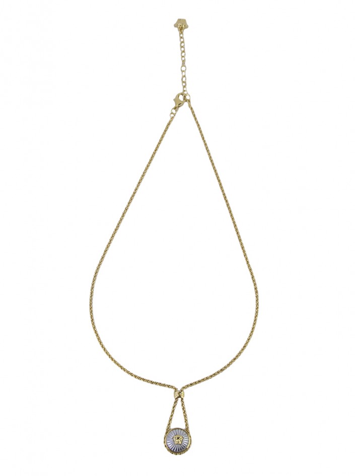 Colar Versace Medusa Dourado Original - | Etiqueta Única