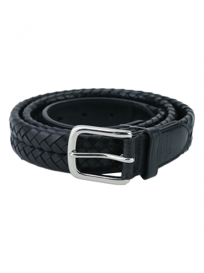 Cinto Coach Couro Trançado Original - MFD63 | Etiqueta Única