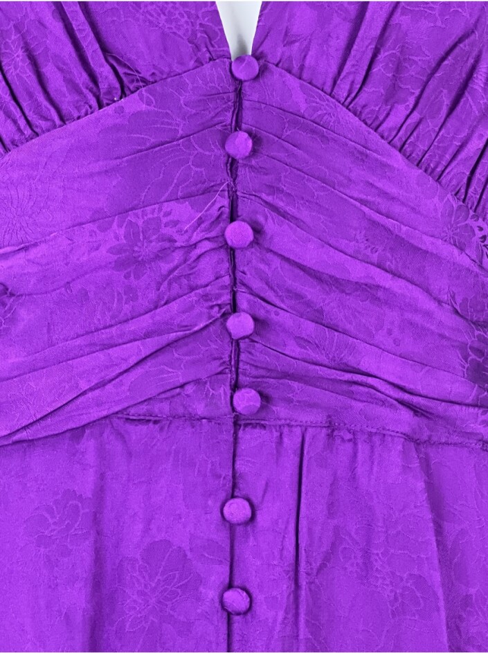 Vestido Zara Manga Longa Roxo - OAJ63 Original | Etiqueta Única