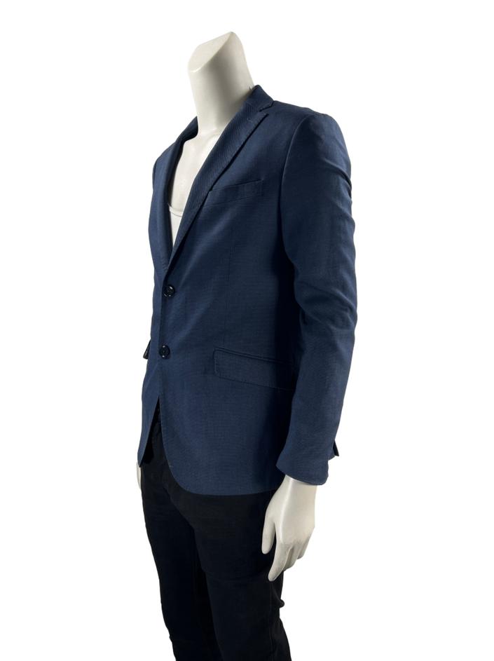 Blazer Zara Tecido Azul - CVLY123 Original | Etiqueta Única