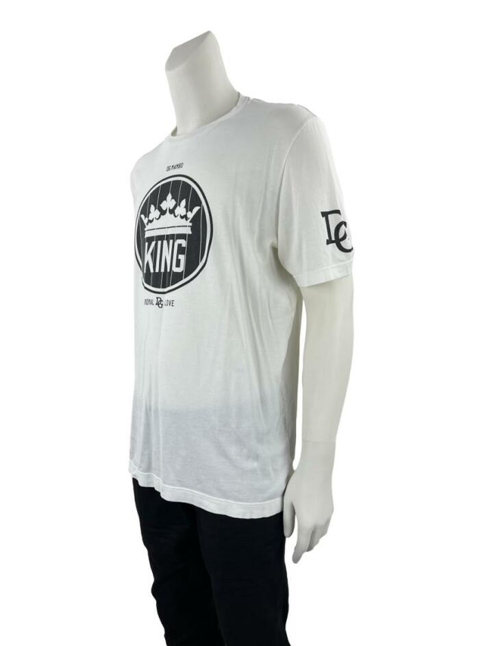 Blusa Dolce & Gabbana Amore King Crew Branca - SOI15 Original ...