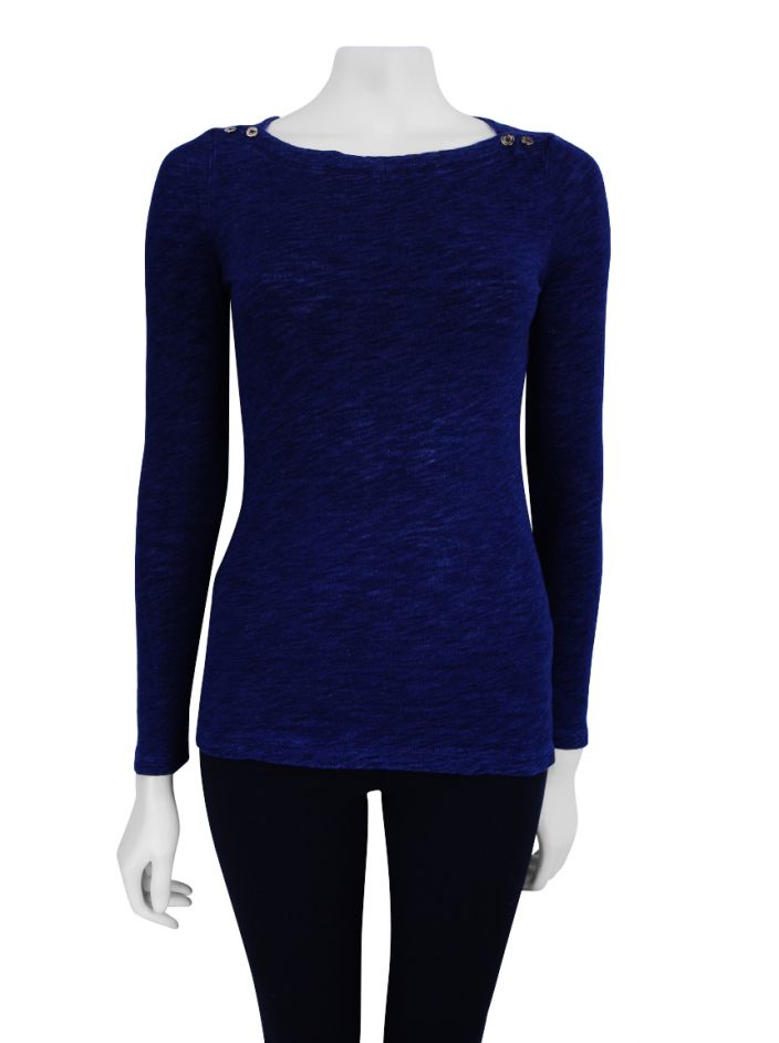 Blusa J. Crew Azul Marinho - AS991 Original | Etiqueta Única