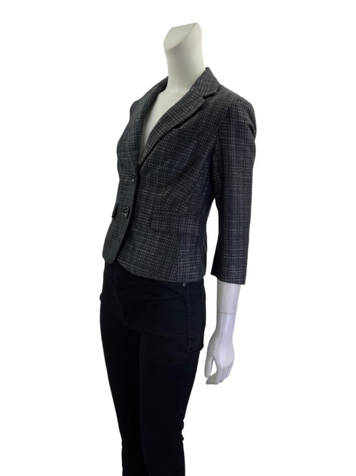 Bolero Michael Michael Kors Xadrez Cropped Preto - CELK19 Original ...