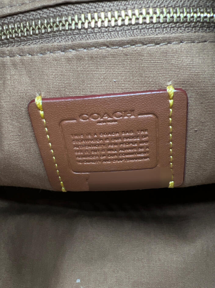 Bolsa Bucket Coach Field Logo Marrom - CGLN31 Original | Etiqueta Única