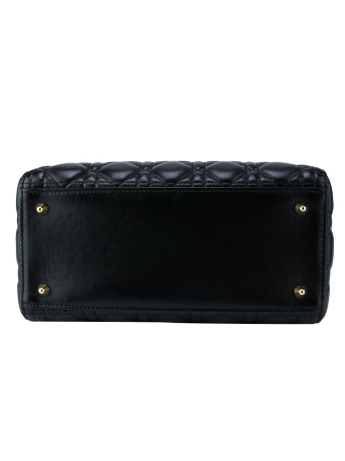 Bolsa Christian Dior Lady Dior Medium Preta - AKF58 Original | Etiqueta Única