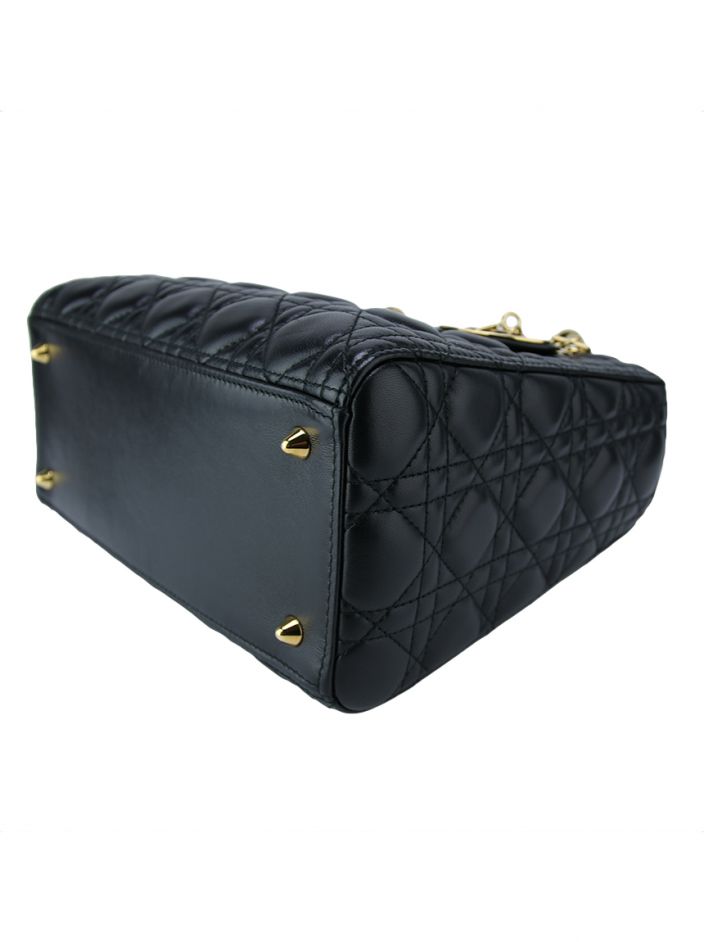 Bolsa Christian Dior Lady Dior Medium Preta - AKF58 Original | Etiqueta Única