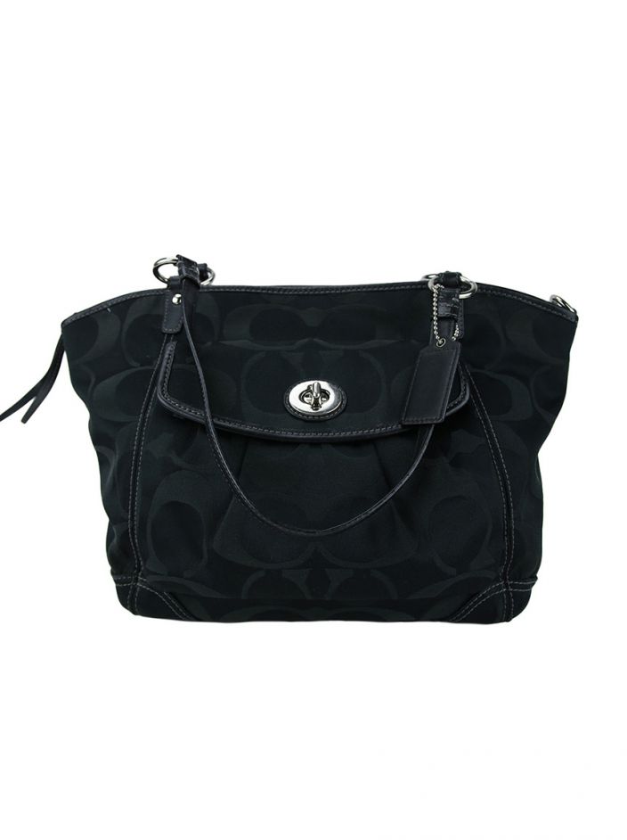 Bolsa Coach Preta Monograma - DVL28 Original | Etiqueta Única